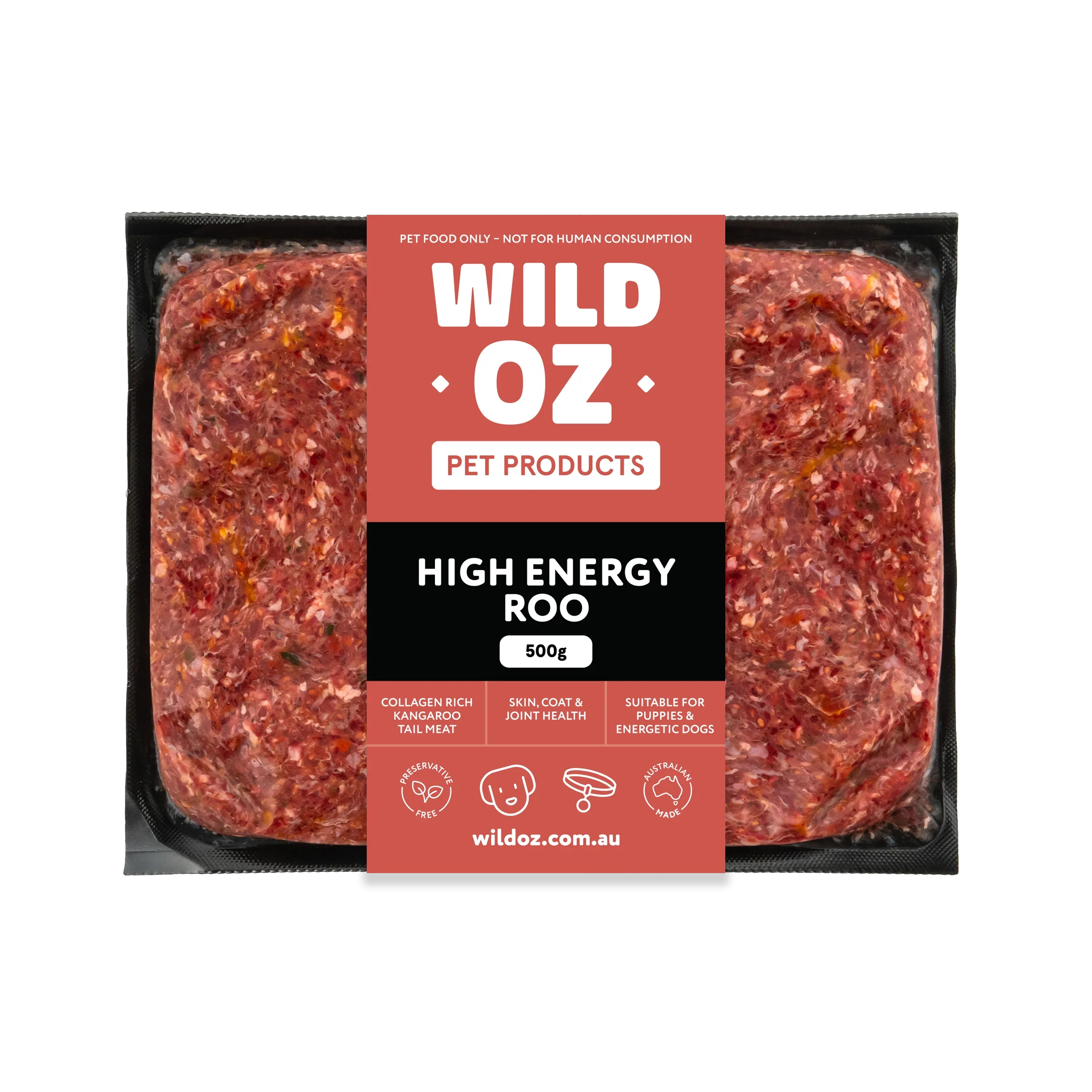 High Energy Roo - Ready Meal 500g – wild-oz