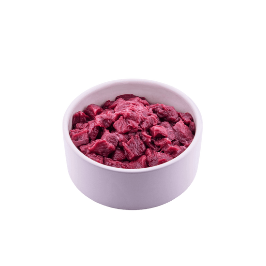 Raw diced kangaroo pet food 500g – wild-oz