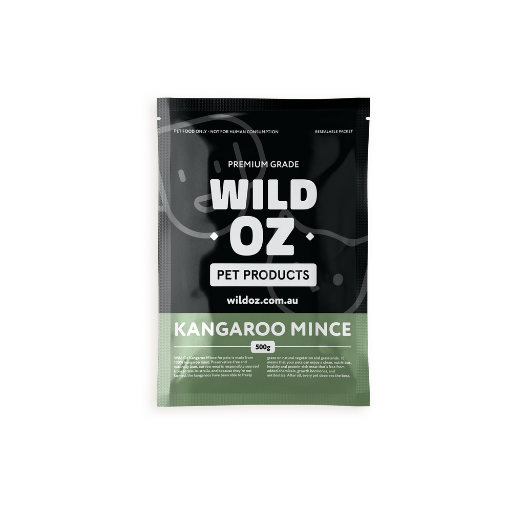 Raw Kangaroo mince pet food 500g – wild-oz